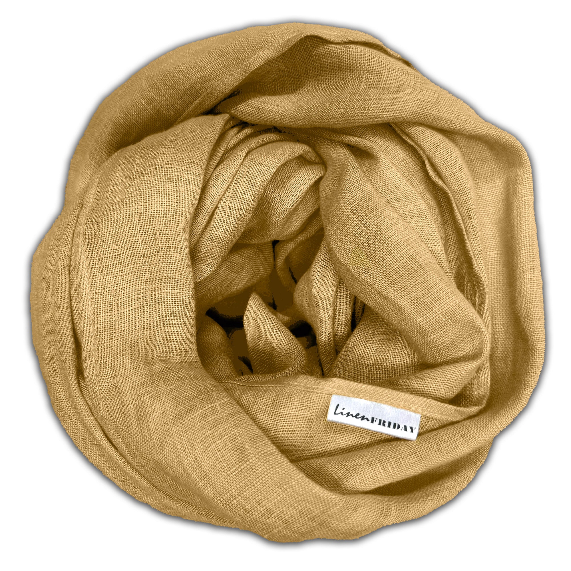 Infinity Linen Scarf Beige-sand 70x200 cm | Buy fashion accessories online